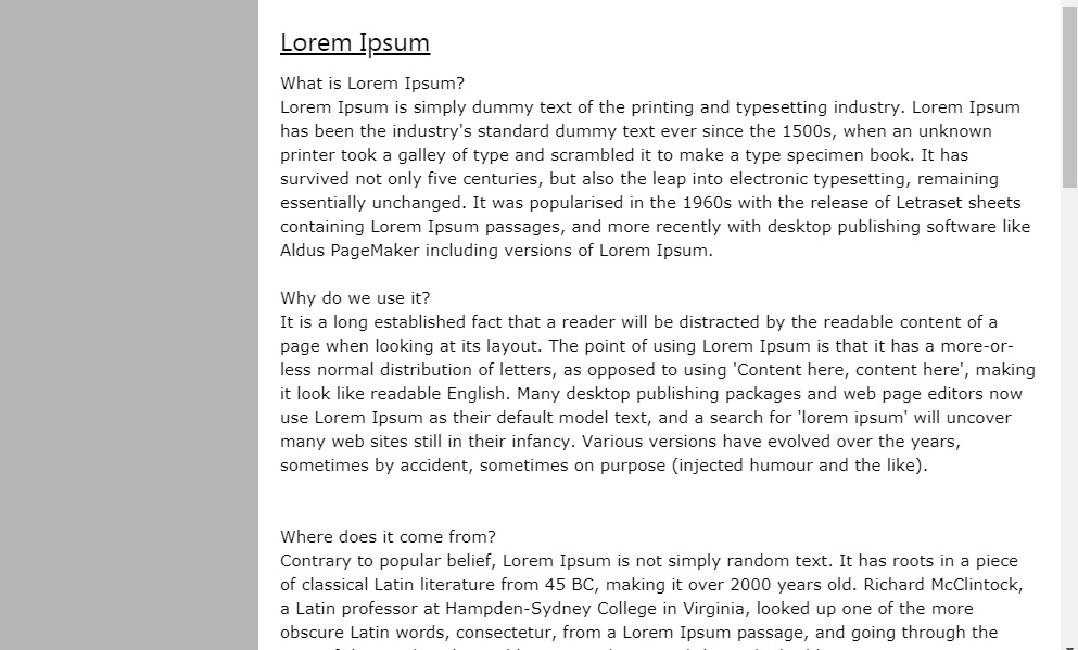 Text lorem ipsum: Lorem Ipsum - All the facts